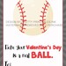 Baseball Valentines Cards Printable | Baseball Valentines for Kids ...