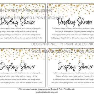 Bridal Display Shower Insert Card: No Gift Wrap Poem (digital Download ...
