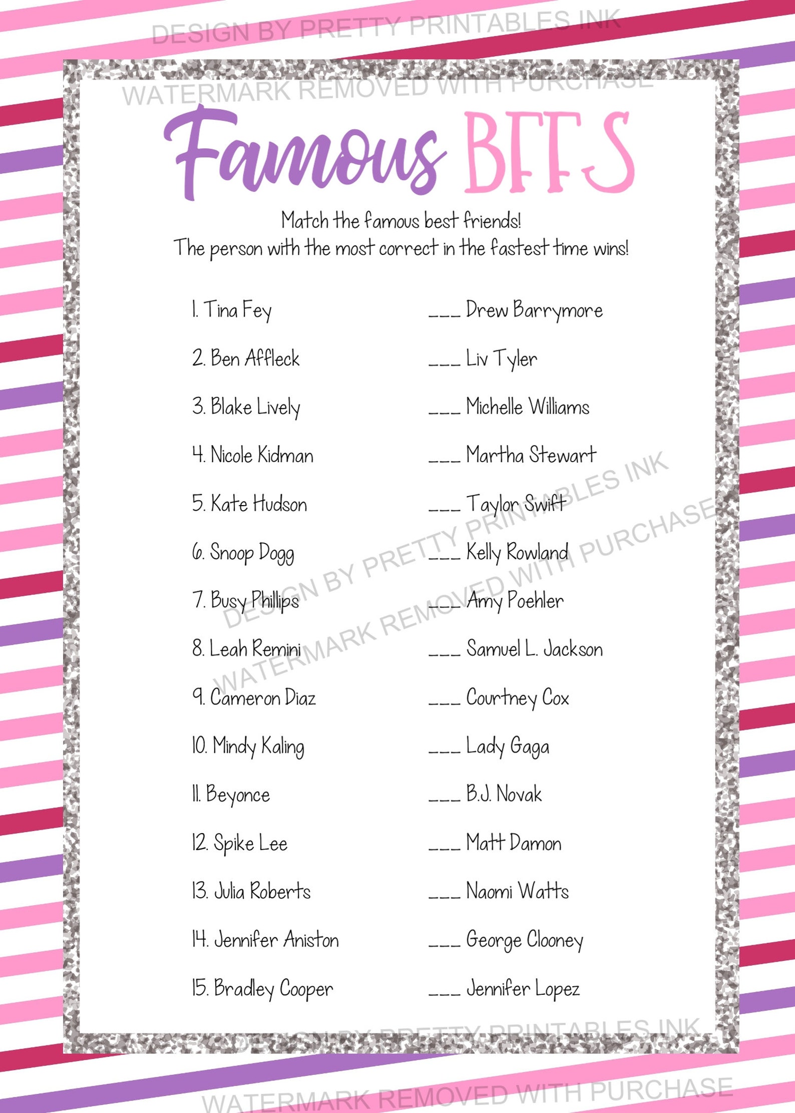 Galentine's Day Games Printable, Valentine's Day Games, Girls Night ...