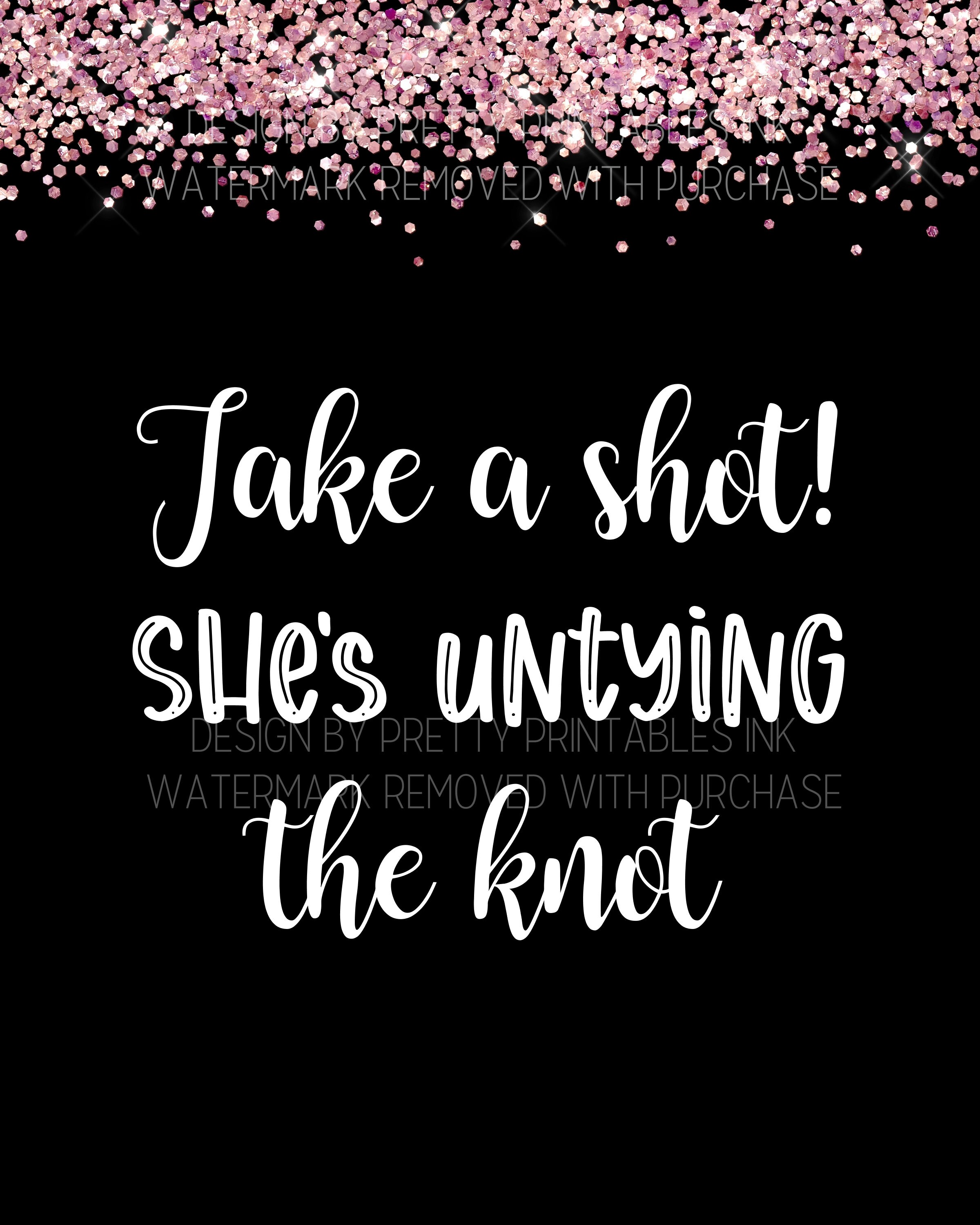 Divorce Party Sign Divorce Party Decorations Take a Shot - Etsy