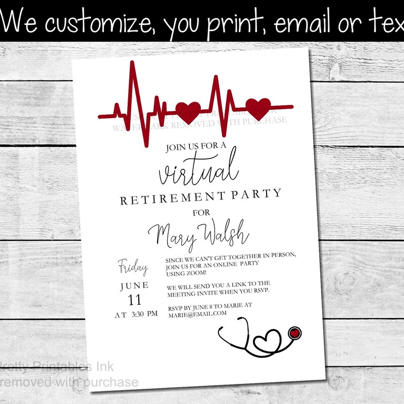 Virtual Party Invitation - Etsy