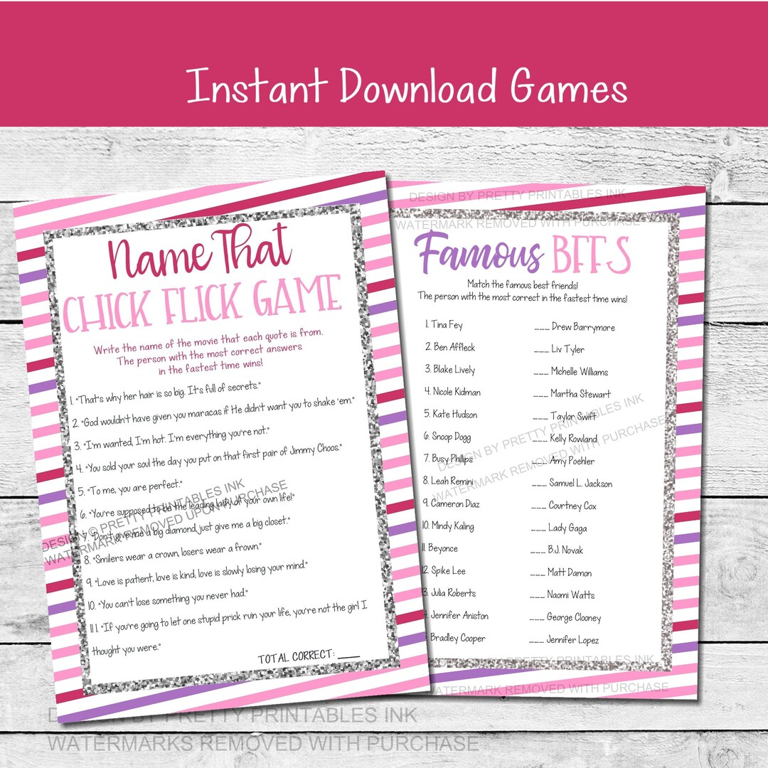 Galentine's Day Games Printable, Valentine's Day Games, Girls Night ...