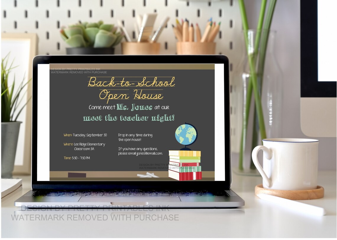 Back to School Open House Invitation Meet the Teacher - Etsy