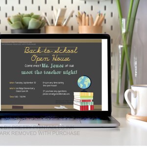 Back to School Open House Invitation Meet the Teacher - Etsy