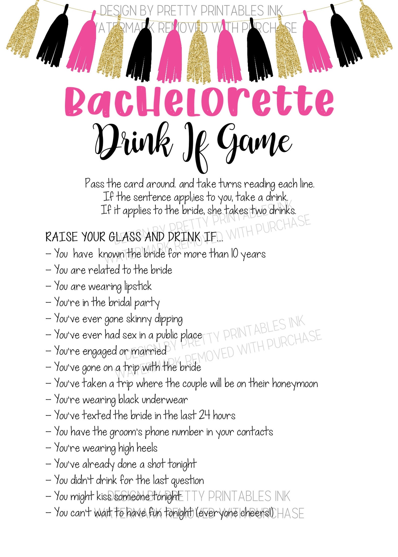 Printable Bachelorette Party Games Bachelorette Game Bundle - Etsy