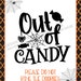 Out of Candy Sign Printable Halloween Candy Bowl Sign - Etsy