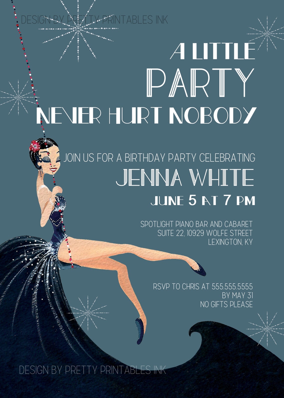 Roaring 20's Flapper Invitation Gatsby Party Invitation - Etsy