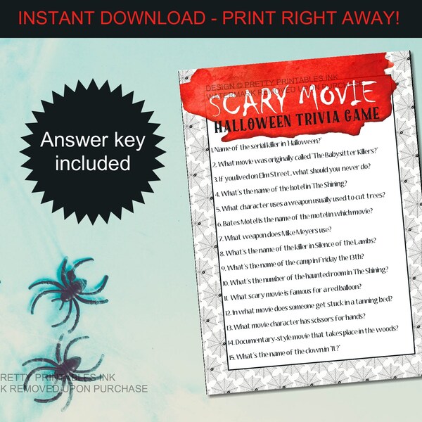 Halloween Trivia - Etsy