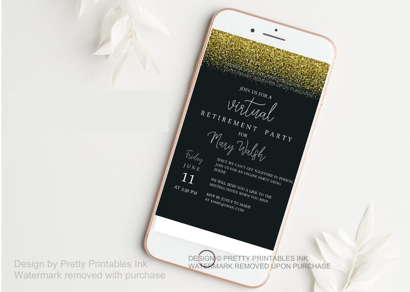 Virtual Retirement Party Invite Printable Retirement Party Etsy virtual-retirement-party-invite-printable-retirement-party-etsy
