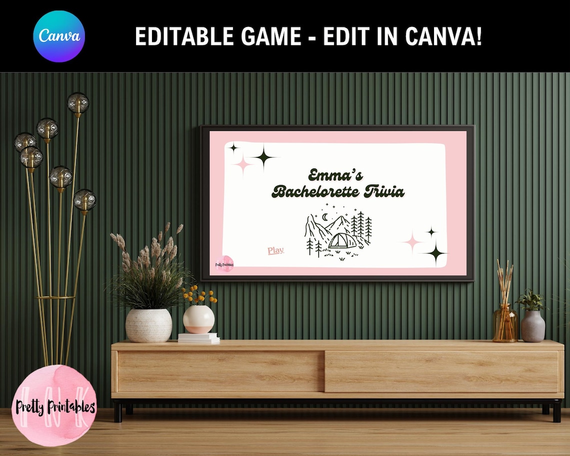Camp Bachelorette Trivia Game: Last Trail Before the Veil (canva ...