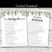 Who Knows the Couple Best Game | Engagement Party Game | Greenery Bride or Groom Game | Bridal ...