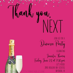 Divorce Party Invitation Breakup Party Invitation Thank You - Etsy