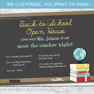Back to School Open House Invitation Meet the Teacher - Etsy