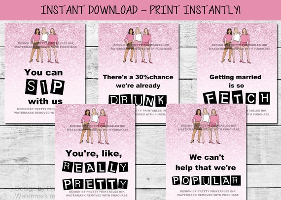 Y2K Bachelorette Sign Bundle, Bachelorette Decorations Printable ...