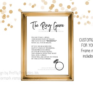 The Ring Game Bridal Shower Game Instant Download Bridal | Etsy