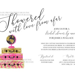 Bridal Shower by Mail Invitation | Long Distance Shower by Mail ...