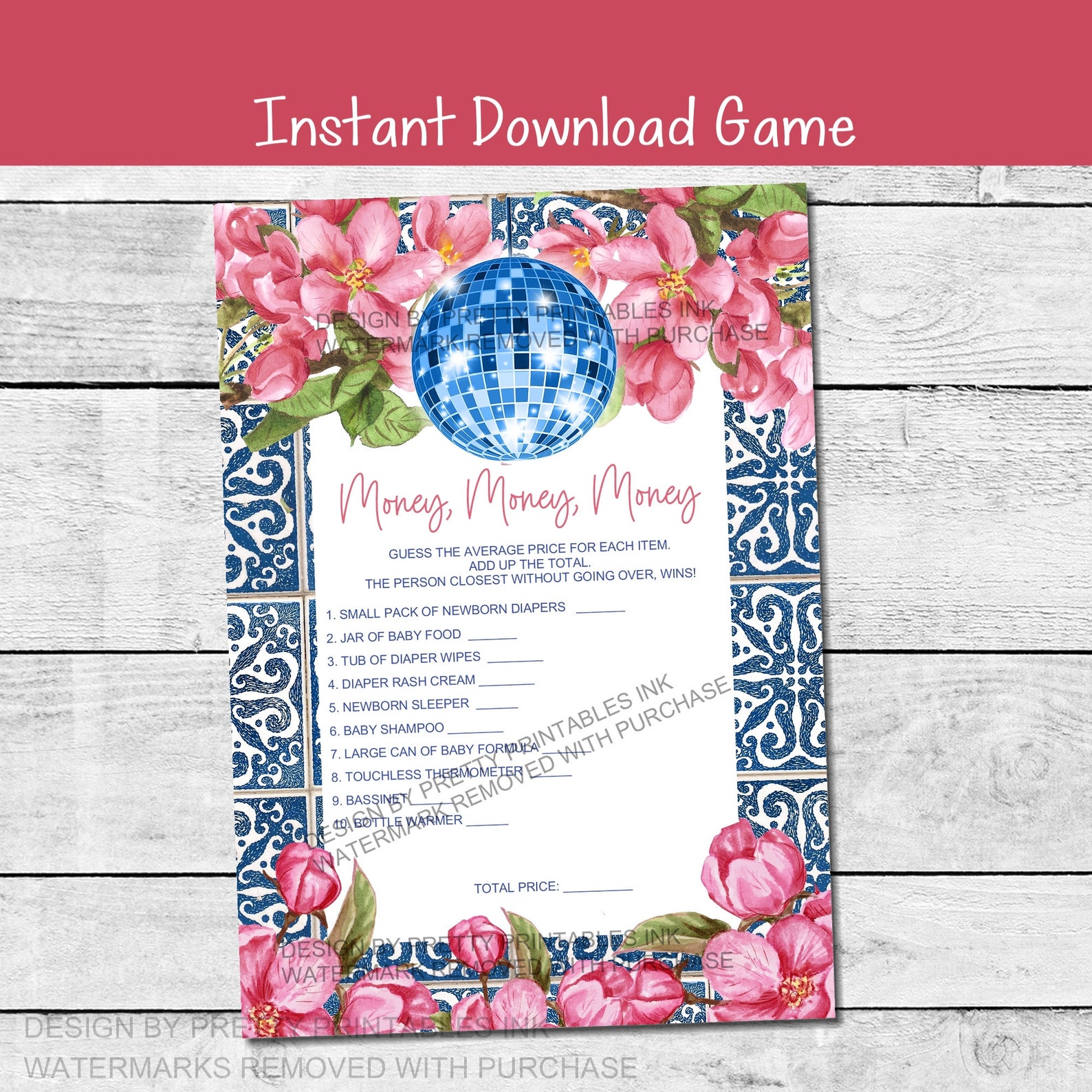 Mama Mia Baby Shower Game: Price Right Printable (PDF) - Etsy