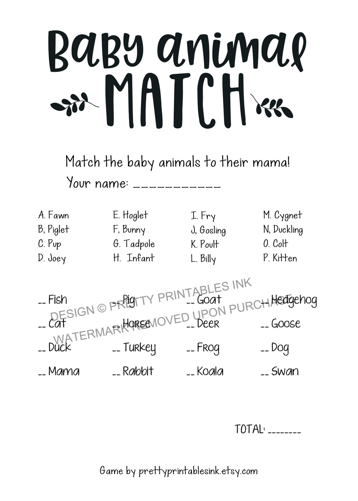 Printable virtual baby shower games - ferygd