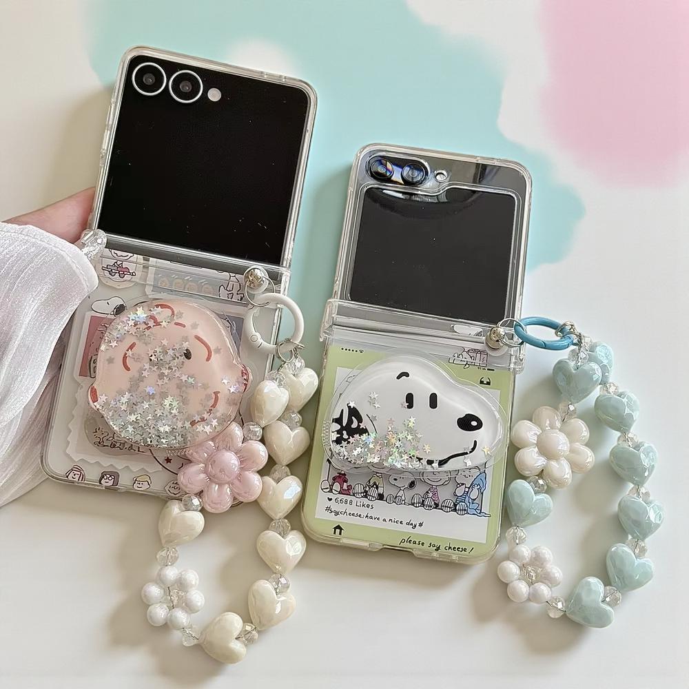 Cute Cartoon Snoopy Charlie Brown Case for Samsung Galaxy Z Flip 7 6 5 ...