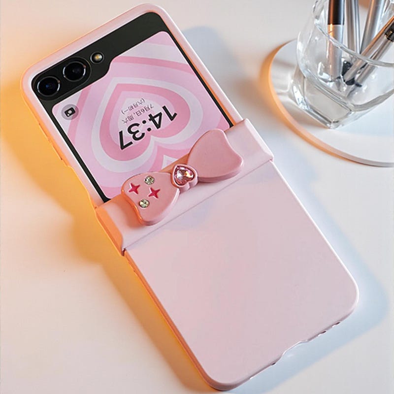 Pink Bow Flip Phone Case - Etsy