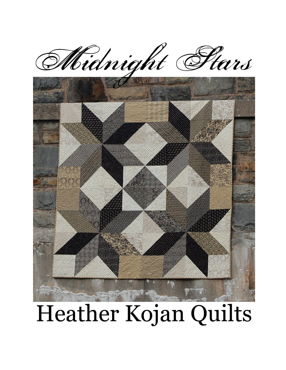 PDF Version Only Midnight Stars Quilt Pattern - Etsy