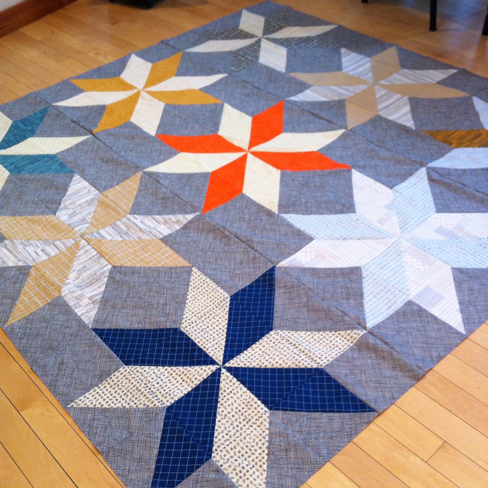 PDF Version Only Midnight Stars Quilt Pattern - Etsy