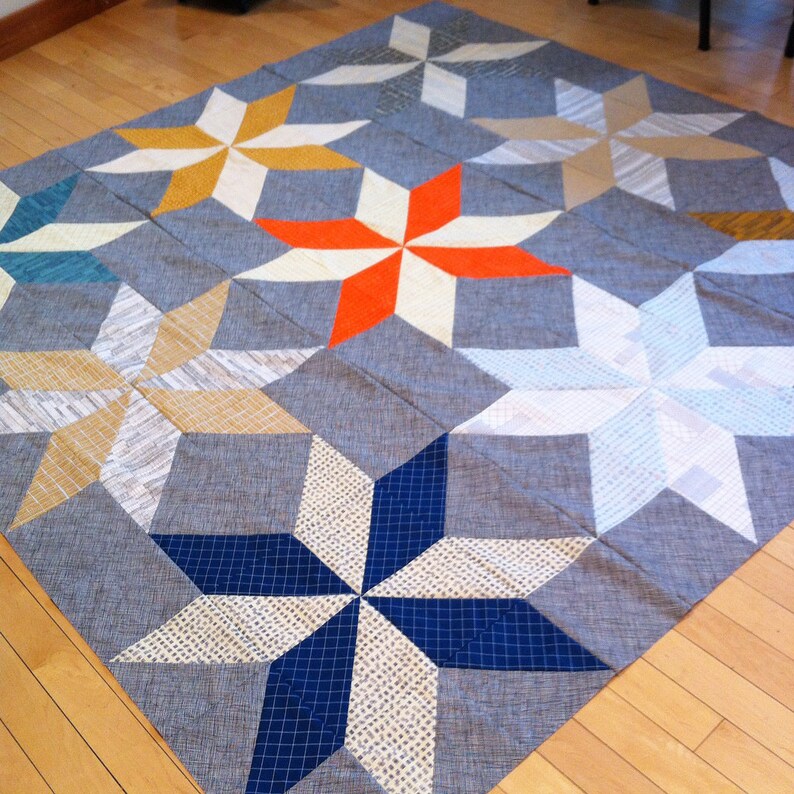 PDF Version Only Midnight Stars Quilt Pattern - Etsy