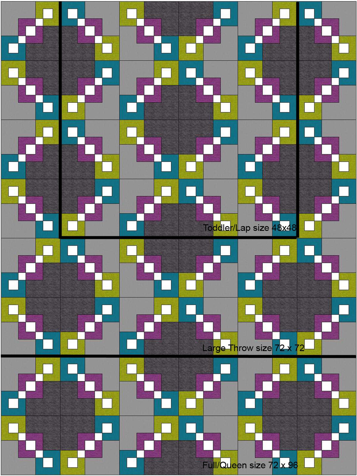 Modern Irish Chain Pattern PDF Only - Etsy