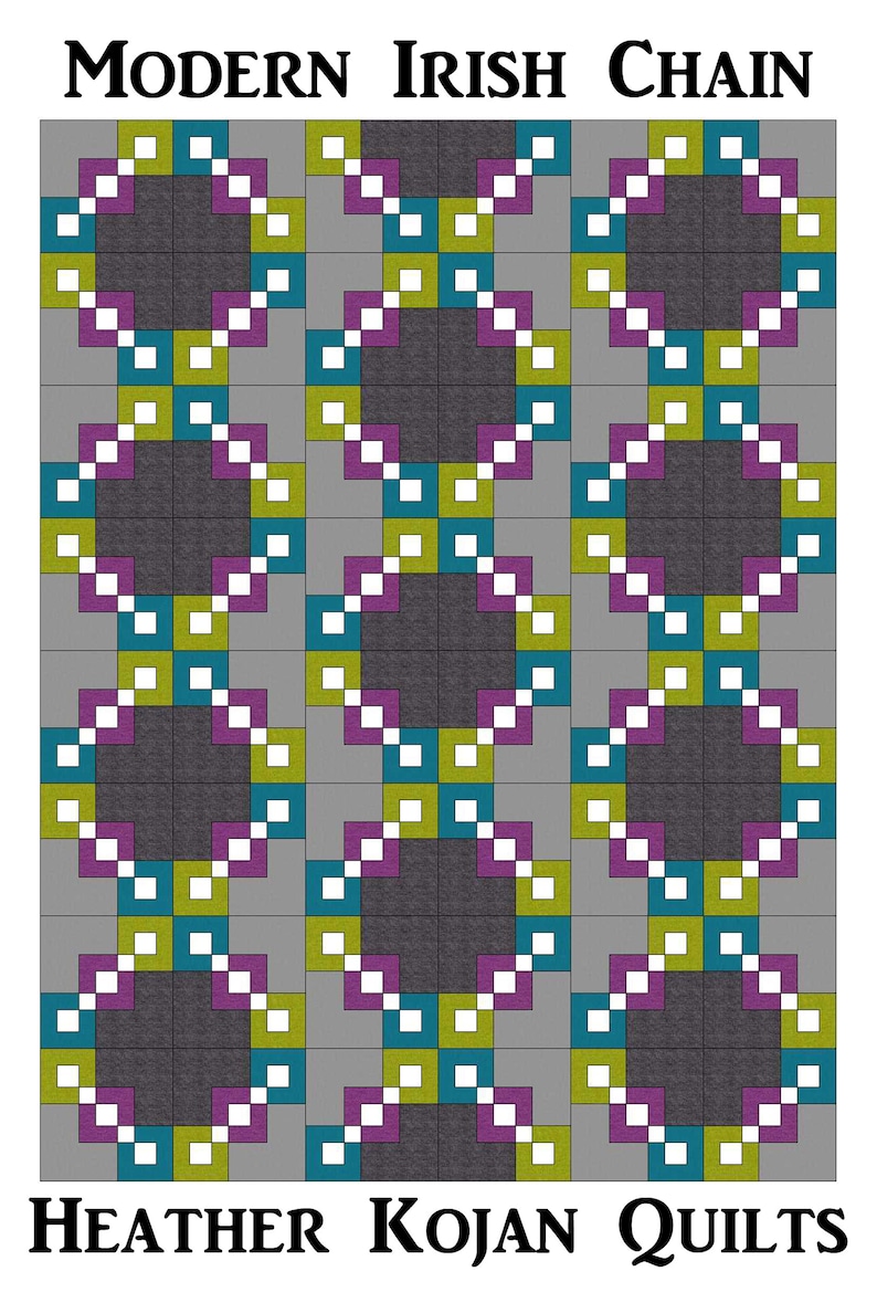 Modern Irish Chain Pattern PDF Only - Etsy