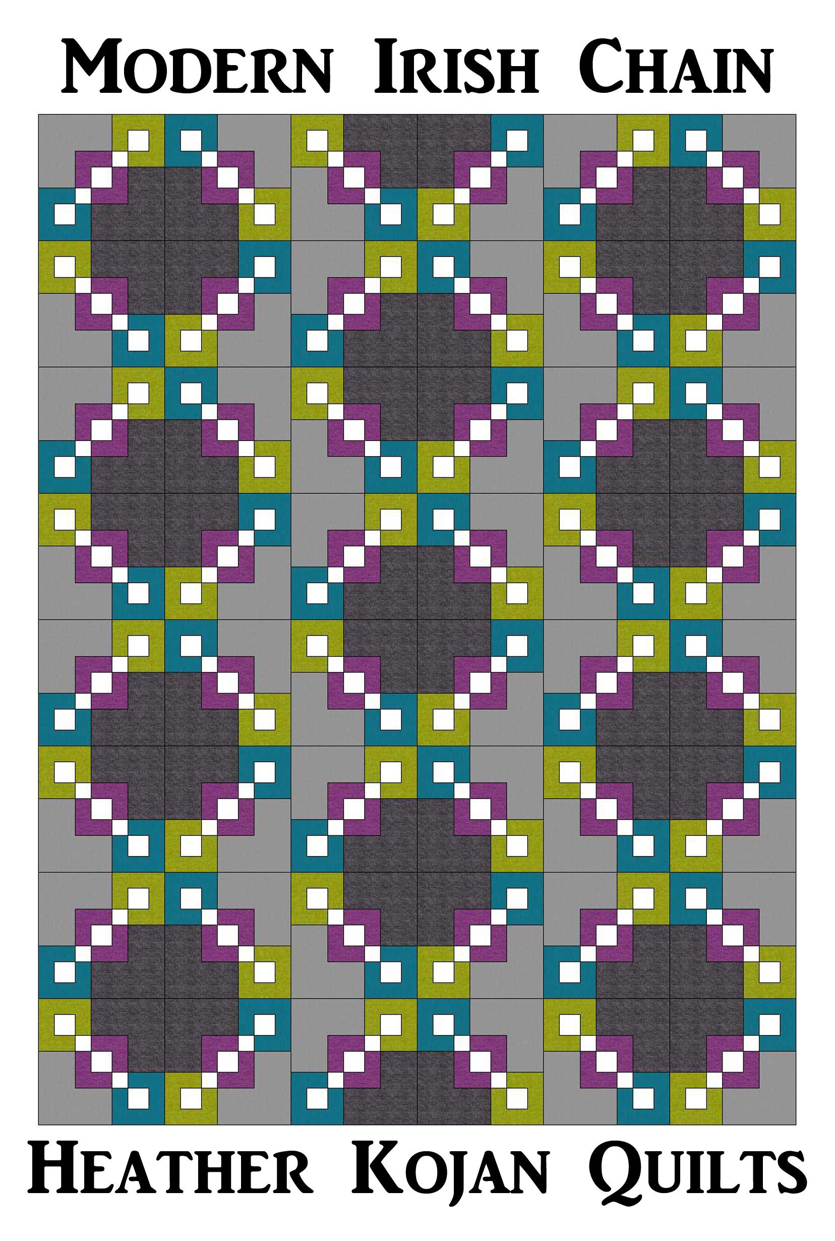 Modern Irish Chain Pattern PDF Only - Etsy