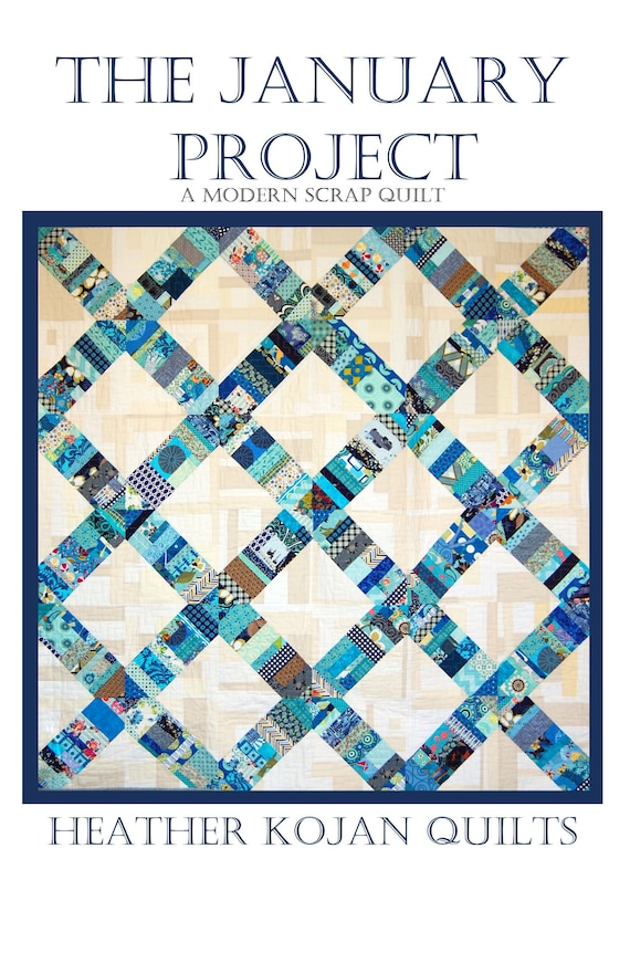 PDF Version Only the January Project Quilt Pattern | Etsy