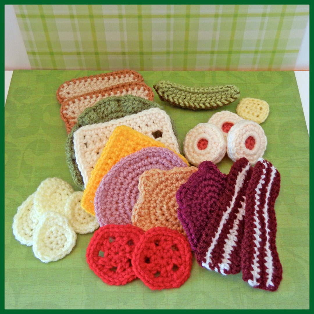 Crochet Pattern: Crochet Food, Let's Do Lunch - Etsy