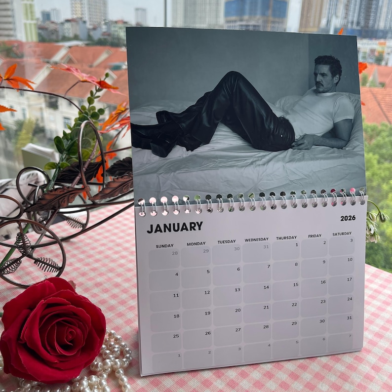 Pe.dro Pas.cal 2026 Desktop Calendar, Pop Culture Calendar, Actor ...