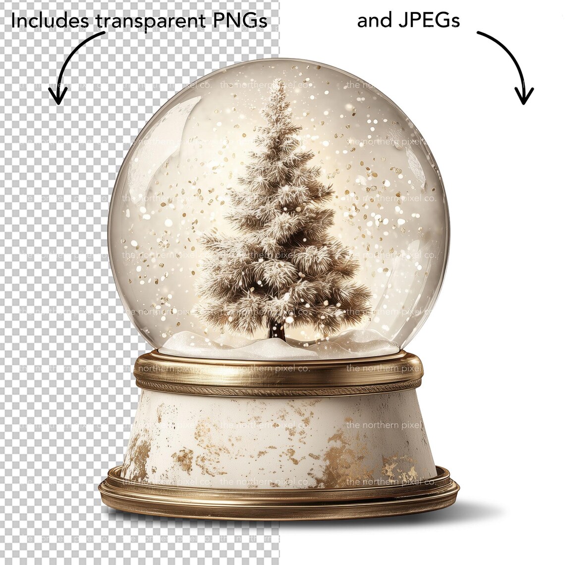 8 Christmas Christmas Tree Snow Globe Clipart, Christmas Snowglobe ...