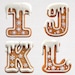 Gingerbread Alphabet Clipart, Christmas Alphabet Png, Printable ...