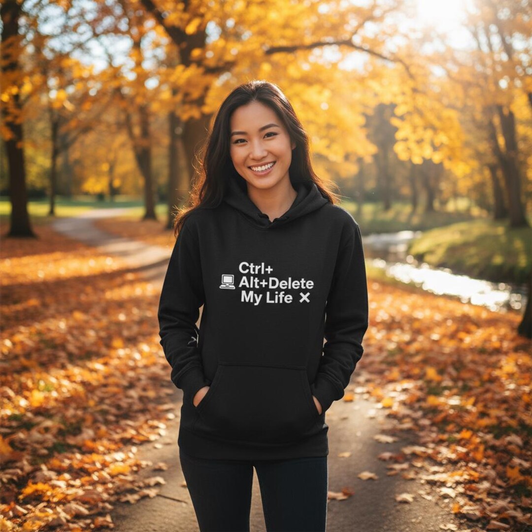 Ctrl Alt Delete Fleece Hoodie | Funny Coder Gift - Etsy