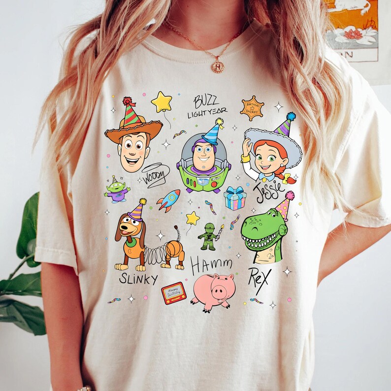 Comfort Colors® Toy Story Birthday Party Shirts, Disney Characters Trip ...