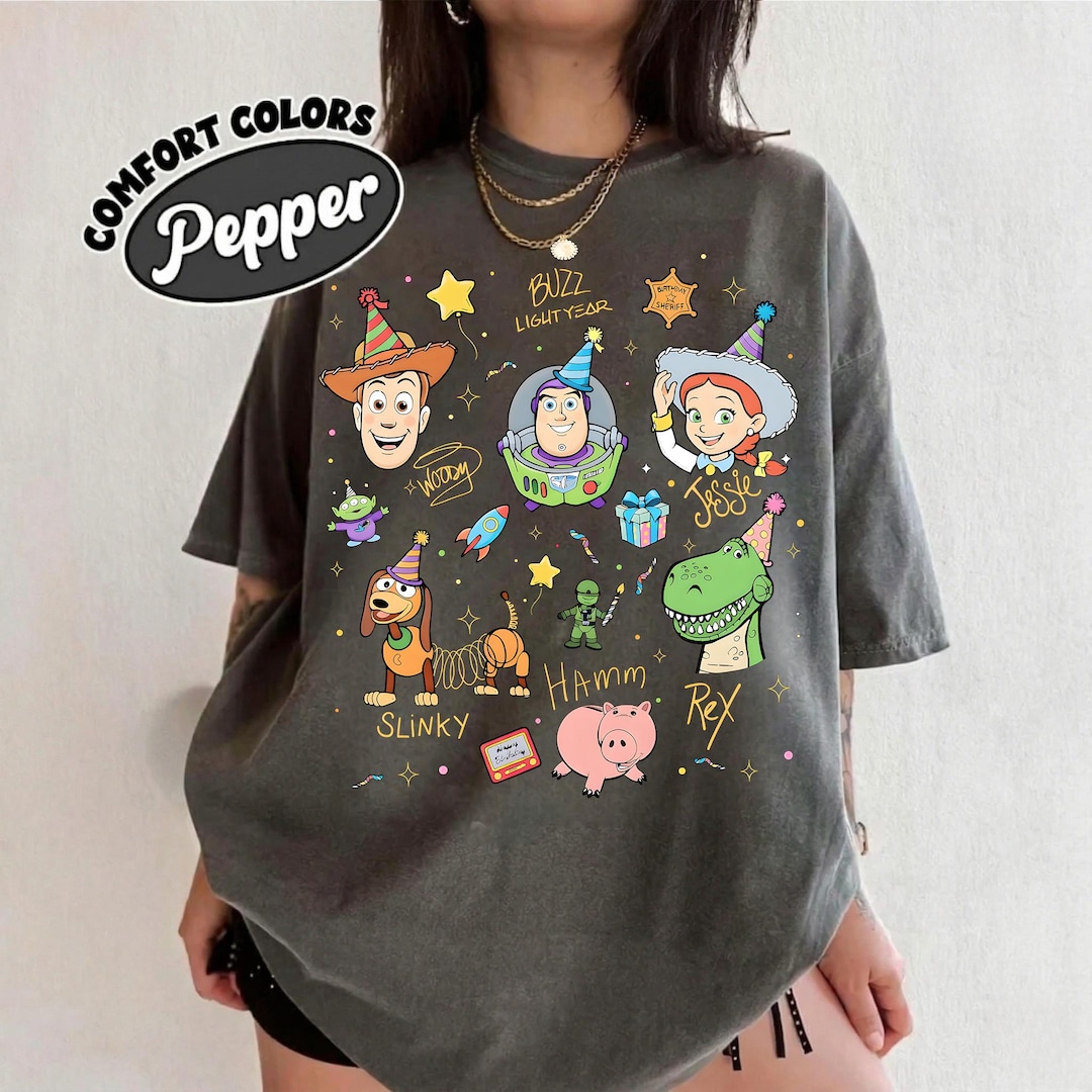 Comfort Colors® Toy Story Birthday Party Shirts, Disney Characters Trip ...