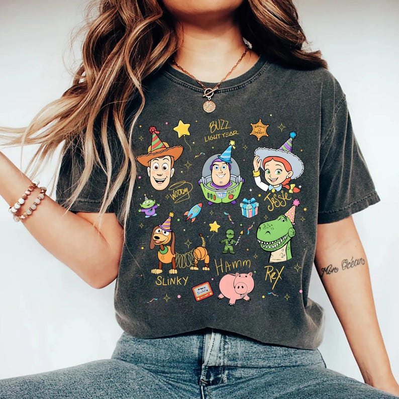 Comfort Colors® Toy Story Birthday Party Shirts, Disney Characters Trip ...