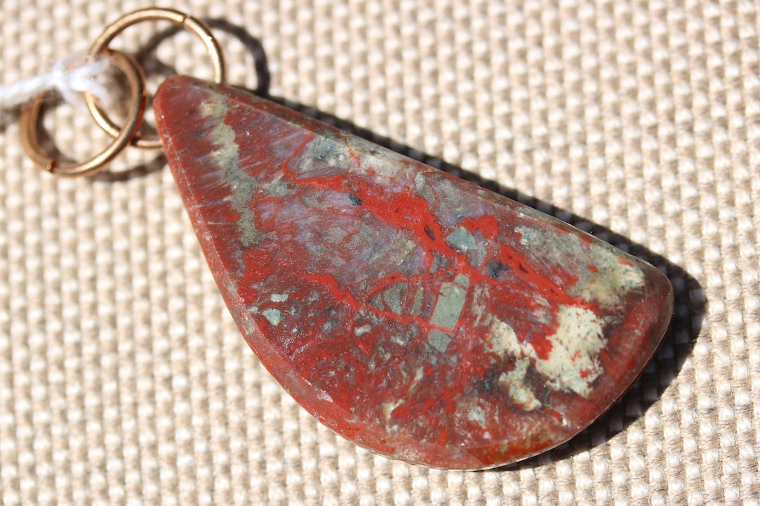 Natural Coprolite Pendant Fossilized Dinosaur Dung Red Beige - Etsy