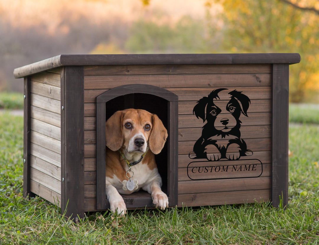 Custom Pet Kennel Laser Cut File | Personalized Name SVG (digital ...