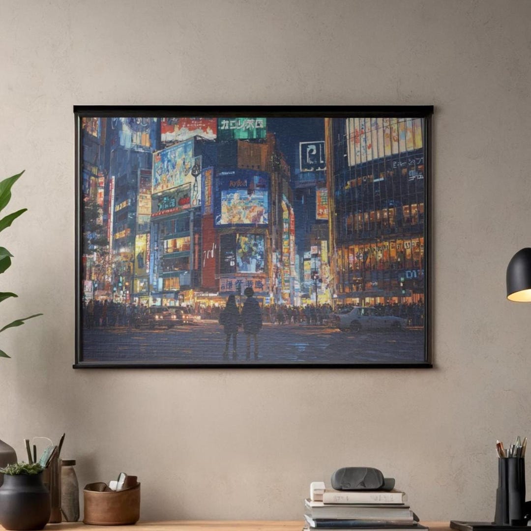 Anime Style Shibuya Tokyo Cityscape Puzzle - 110, 252, 520, 1014-piece ...