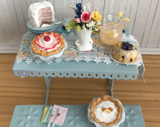 Miniature Picnic Table Filled With All the Favorite Summer - Etsy