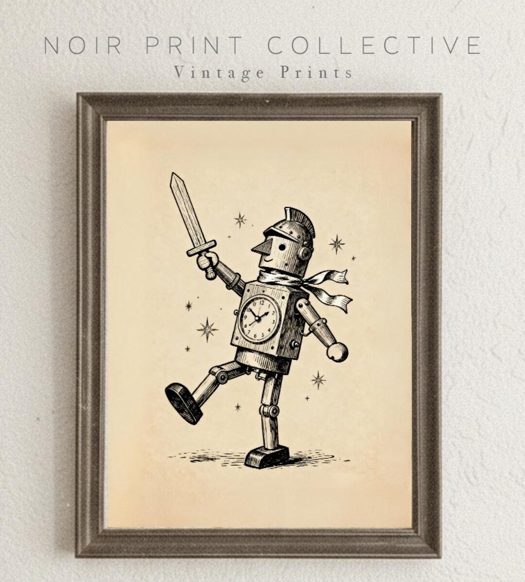 Clockwork Knight Nursery Print, Vintage Digital Art (digital Download ...
