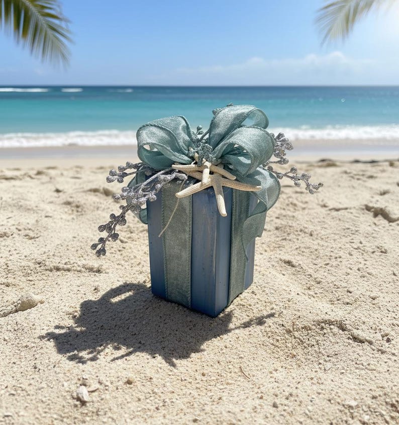 Handmade Beach Theme Wooden Christmas Gift Set - Etsy