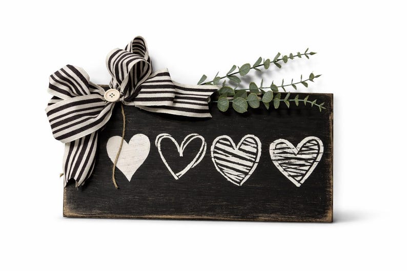 Handmade Valentine Wood Signs Rustic Farmhouse Decor - Etsy