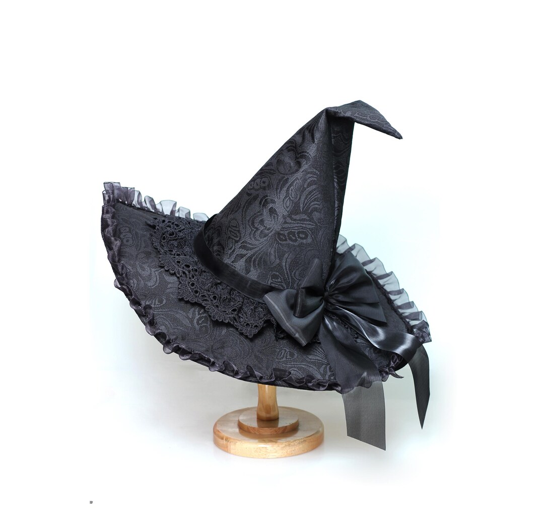 Vintage Wizard Hat,casual Cosplay Hat,witch Hat,handmade Bow Hat,gothic ...