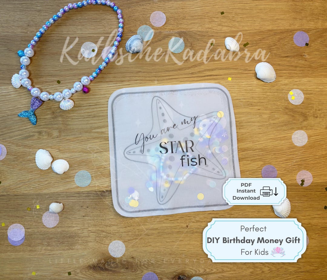 You Are My Starfish Shaker Card | Ocean Printable | Under Sea Party DIY ...