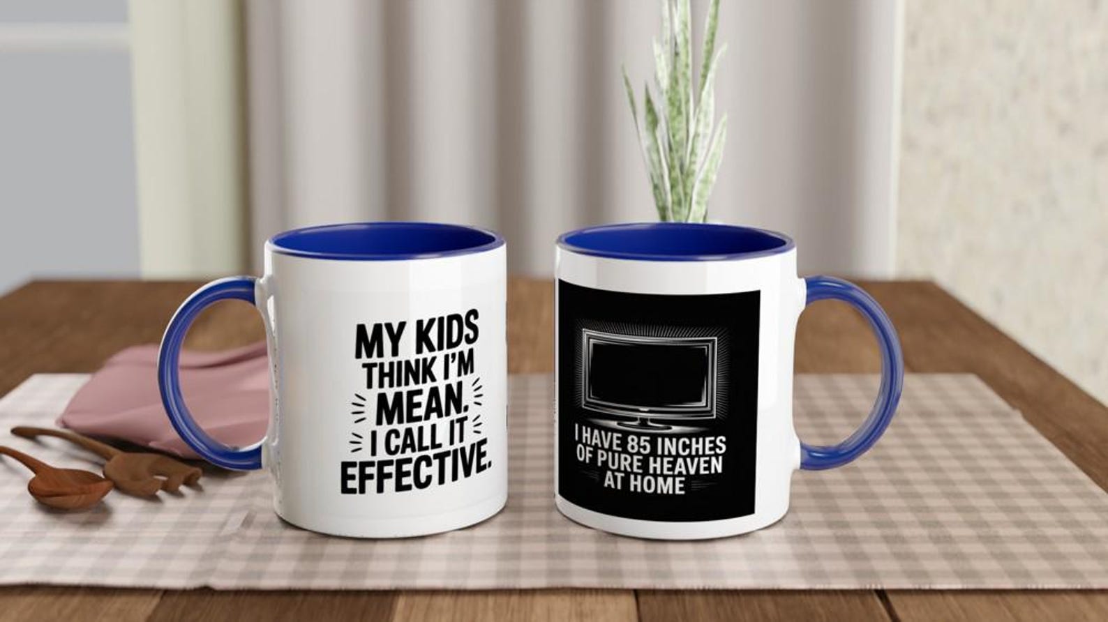 Funny Parent Mug – My Kids Think I'm Mean, 11oz Ceramic - Etsy