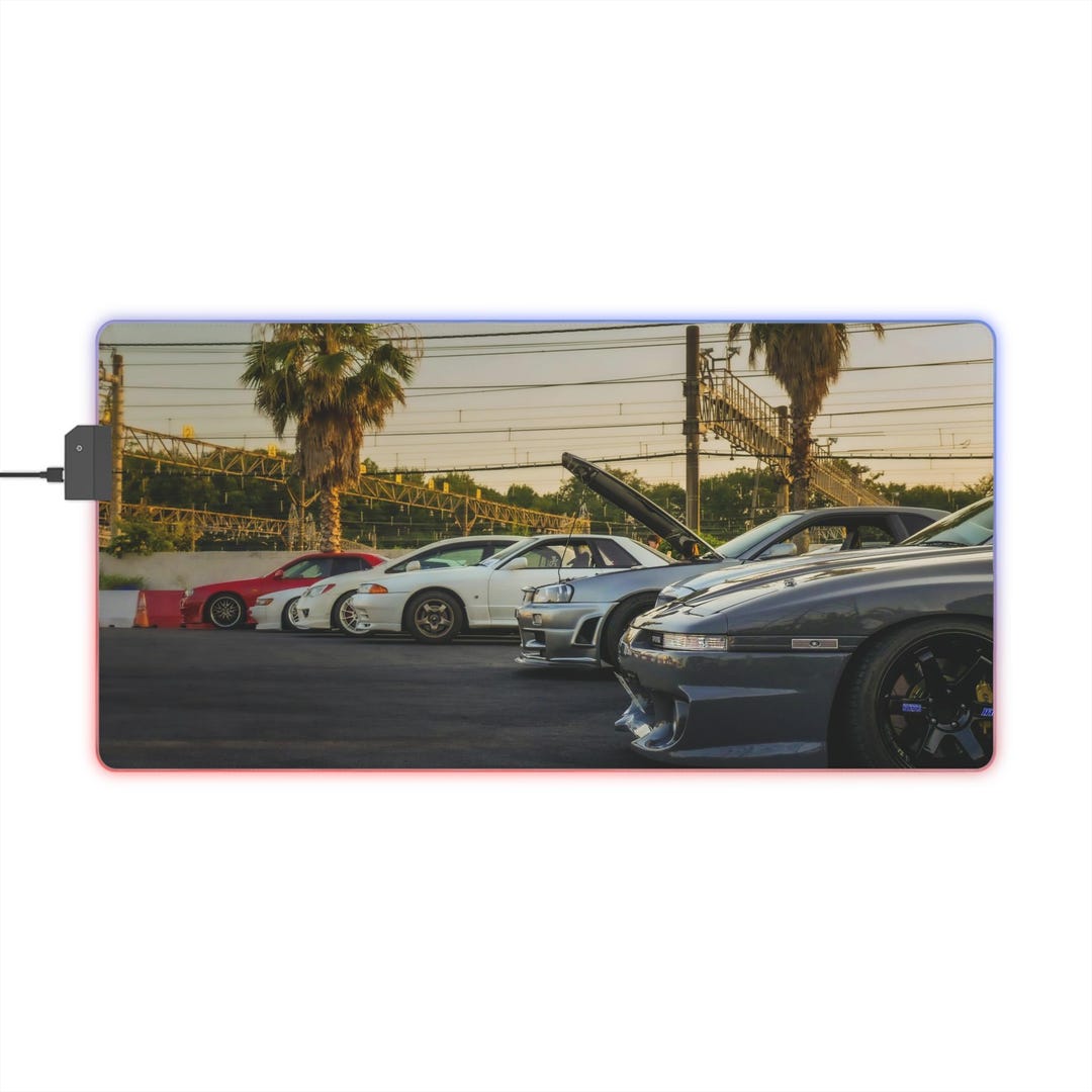 LED Gaming Mouse Pad With Car Photography, Gamer Desk Accessories, PC ...